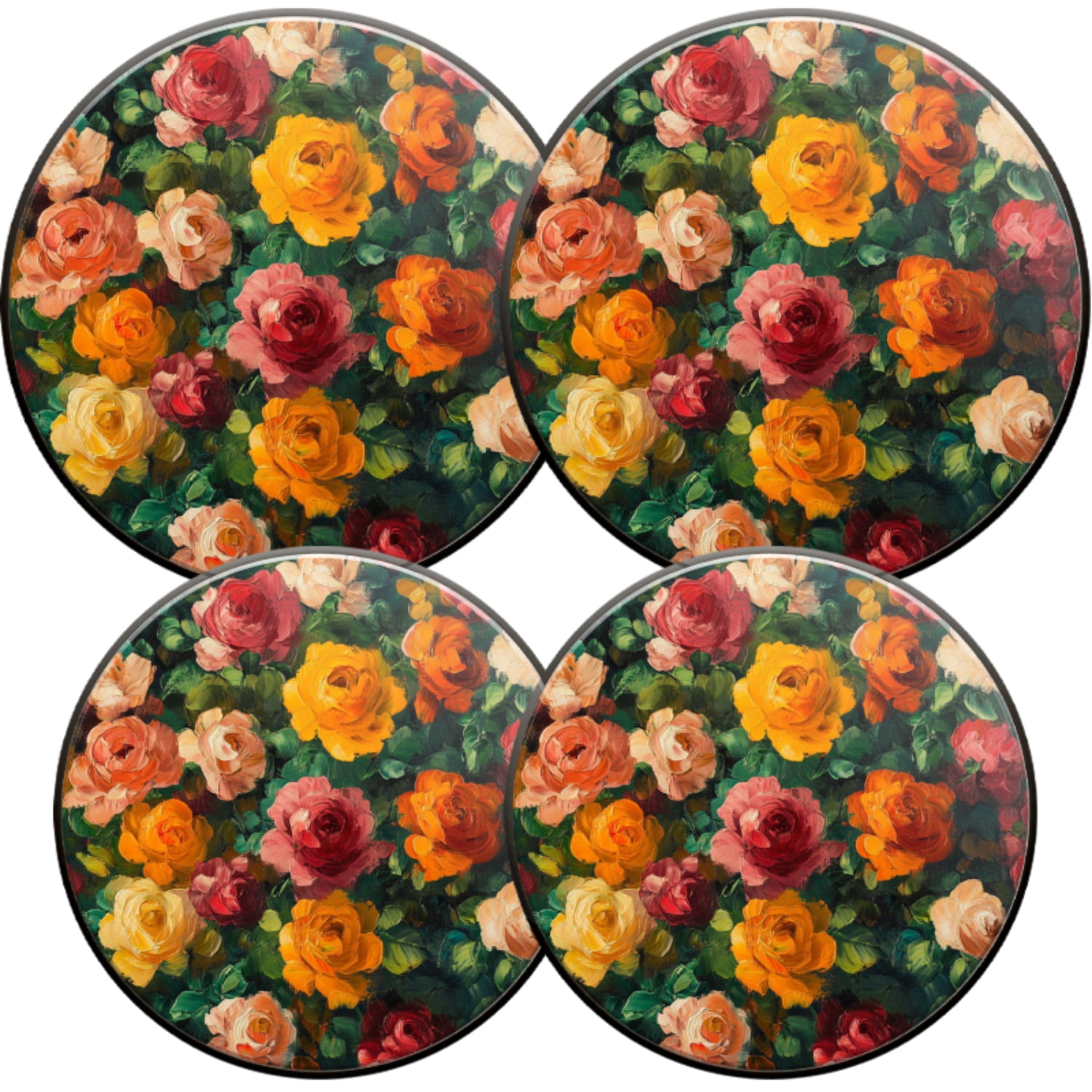 Electric Stove Burner Covers,4 Pcs Round Gas Burner Cover,8 and 10 Inch ...