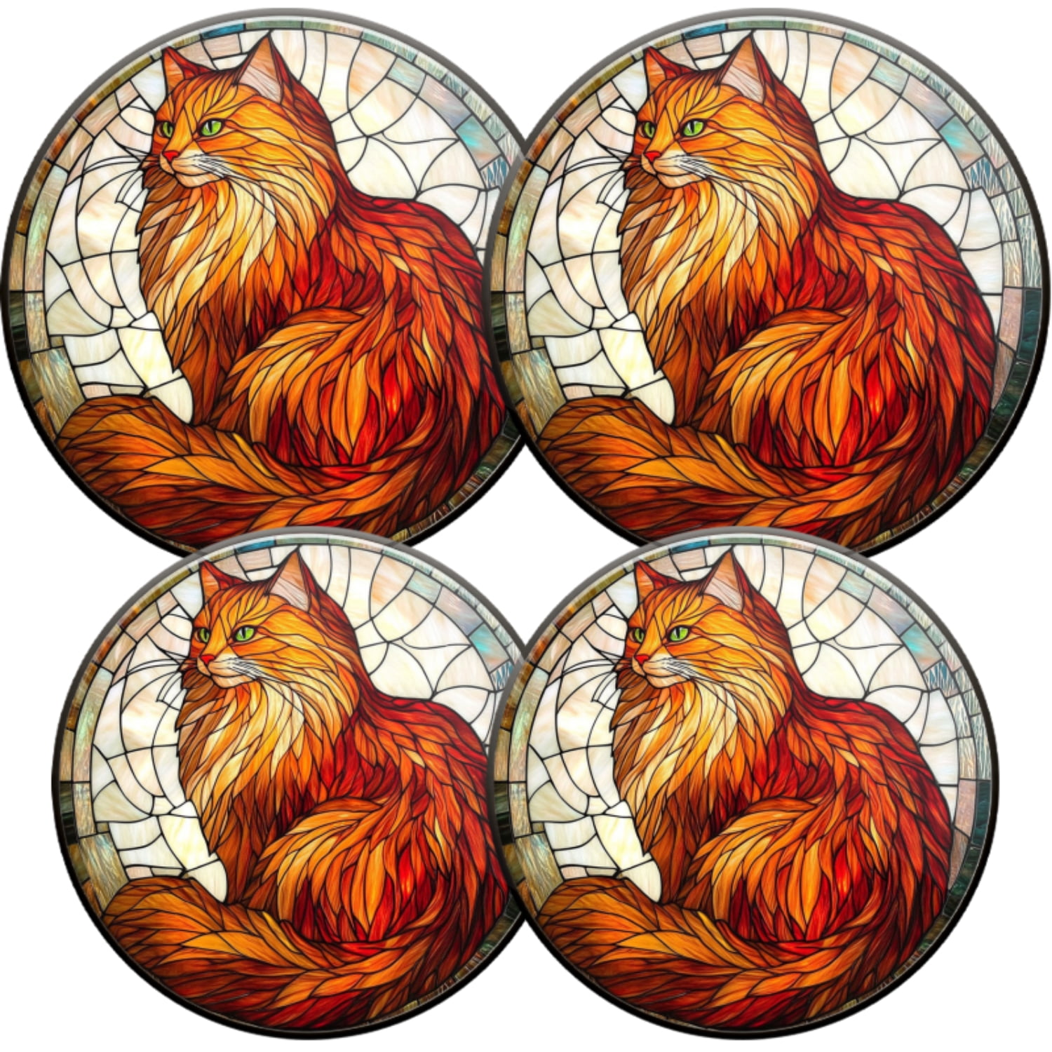Electric Stove Burner Covers,4 Pcs Round Gas Burner Cover,8 and 10 Inch ...