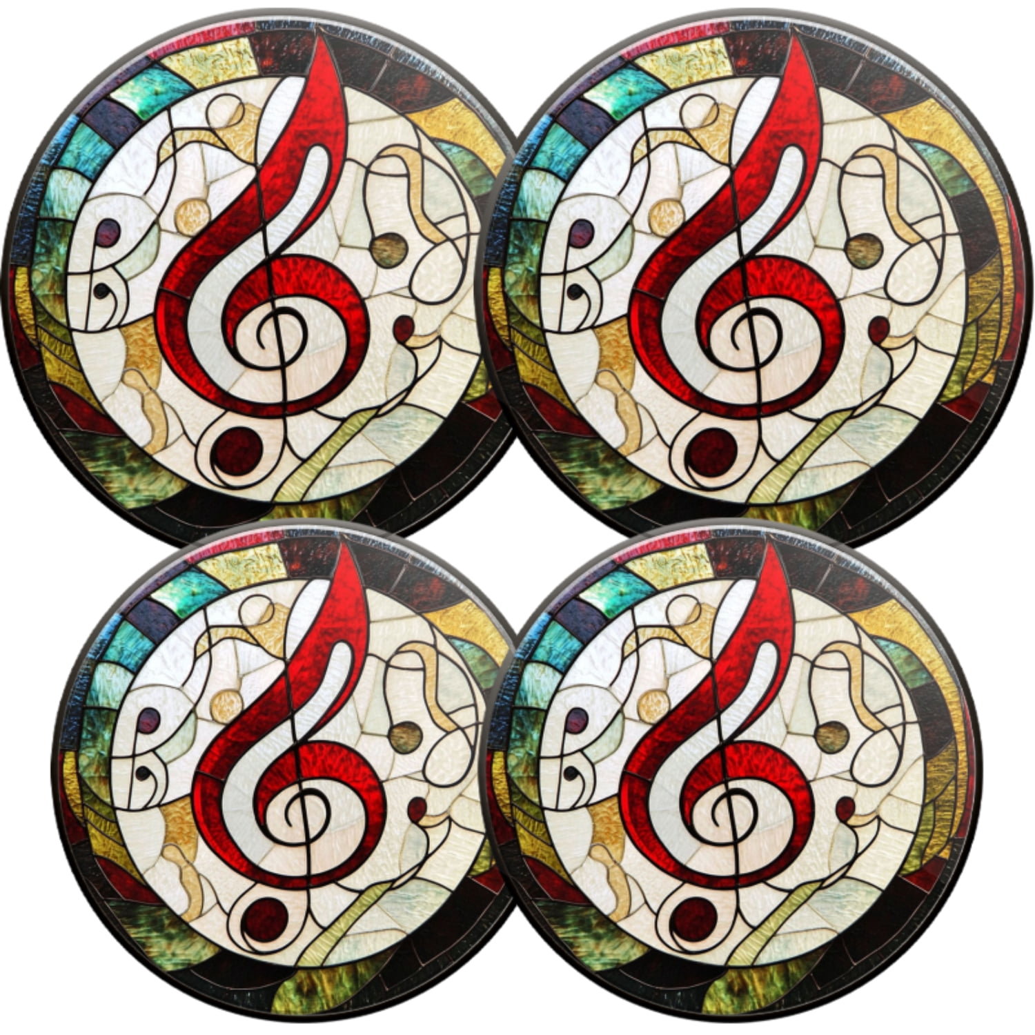 Electric Stove Burner Covers,4 Pcs Round Gas Burner Cover,8 and 10 Inch ...
