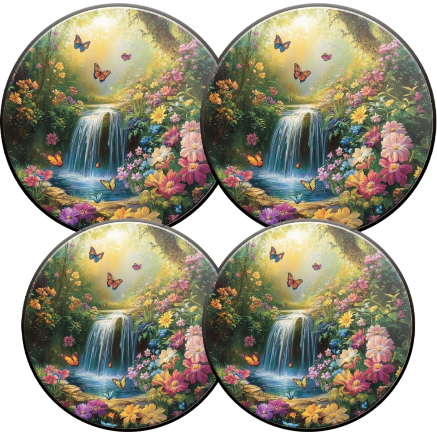 Electric Stove Burner Covers,4 Pcs Round Gas Burner Cover,8 and 10 Inch ...