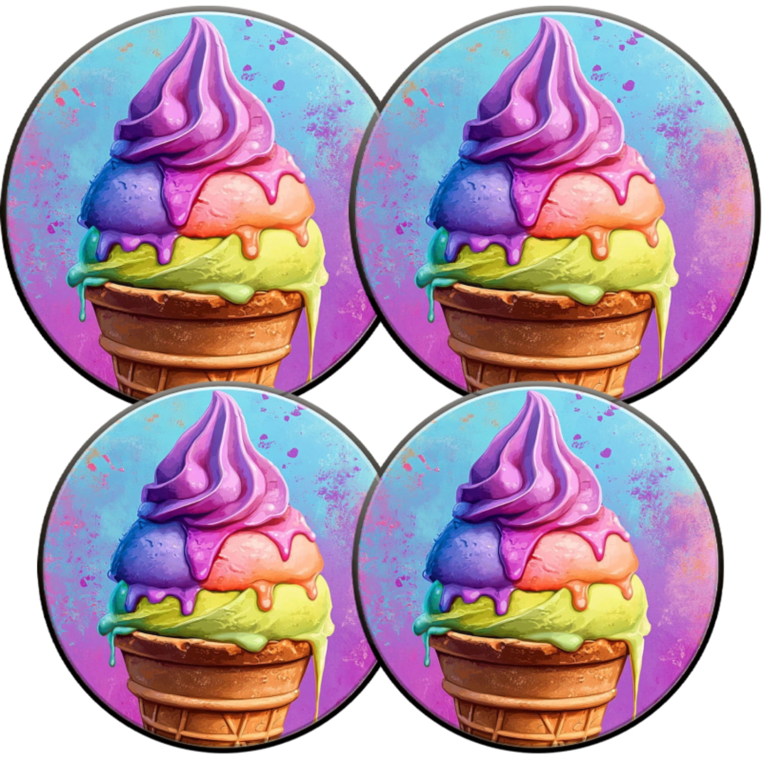 Electric Stove Burner Covers,4 Pcs Round Gas Burner Cover,8 and 10 Inch ...