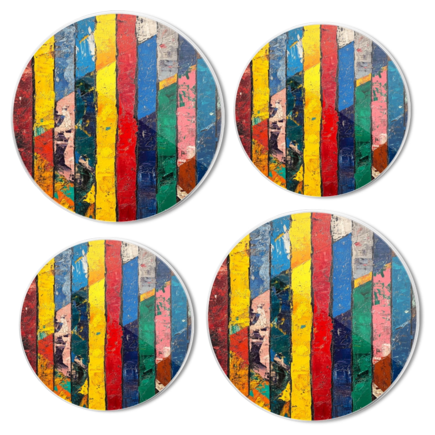 Electric Stove Burner Covers Set of 4 for Range Accessories, Abstract ...