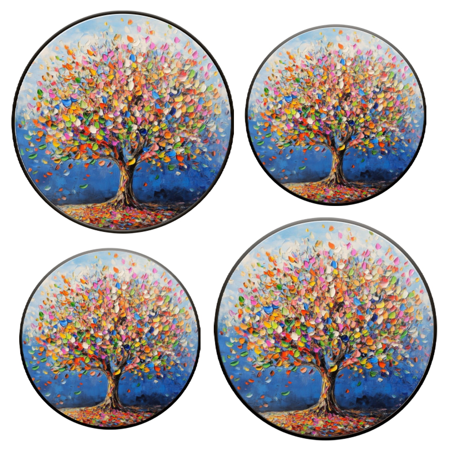 Electric Stove Burner Covers Set of 4 for Range Accessories, Colorful ...