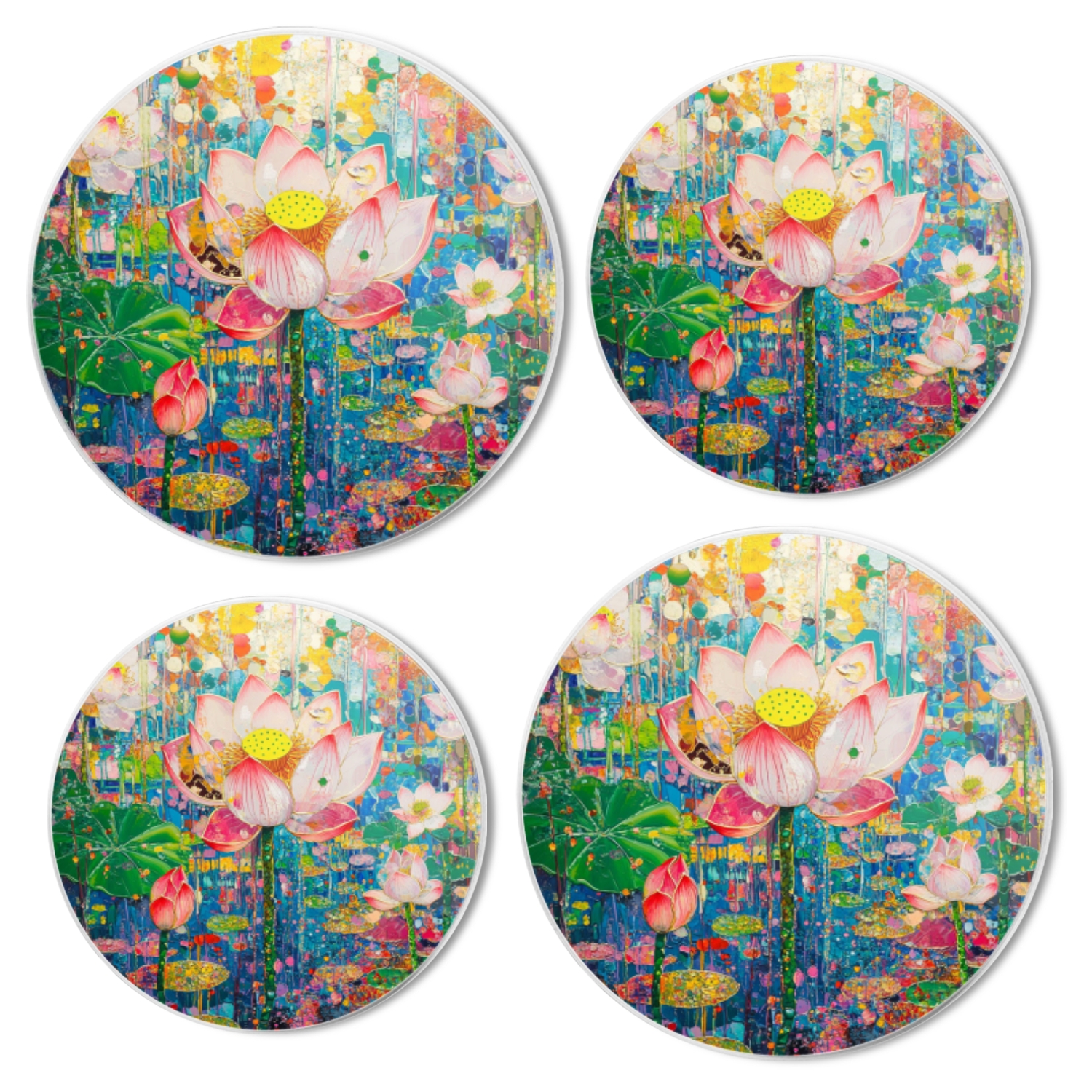 Electric Stove Burner Covers Set of 4 for Range Accessories, Lotus ...