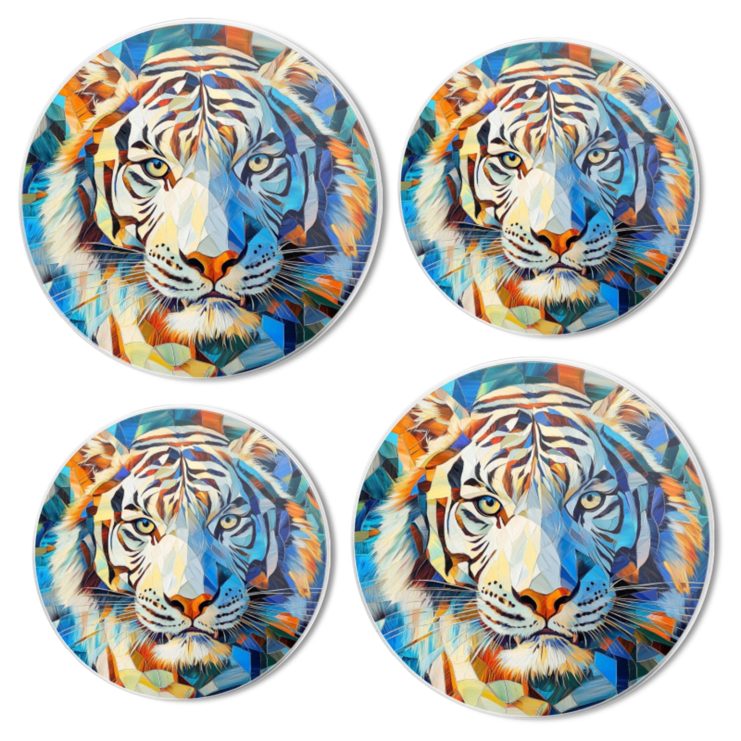 Electric Stove Burner Covers Set of 4 for Range Accessories, Mosaic ...