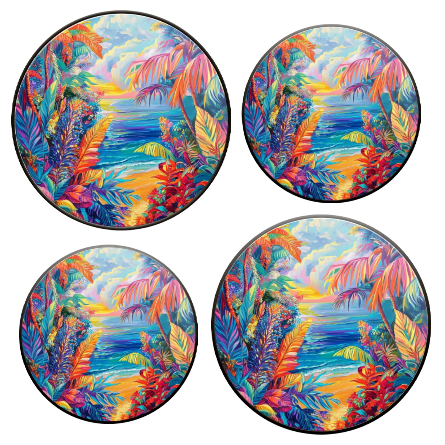 Electric Stove Burner Covers Set of 4 for Range Accessories, Oil ...