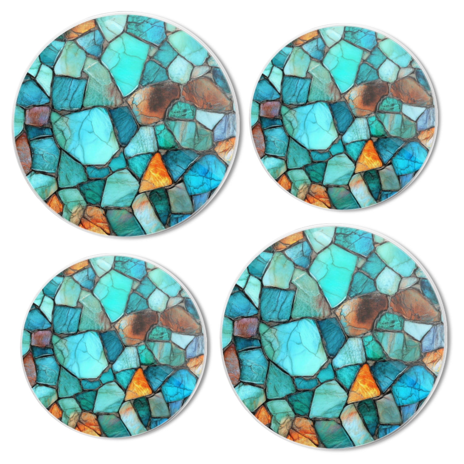 Electric Stove Burner Covers Set of 4 for Range Accessories, Patchwork ...