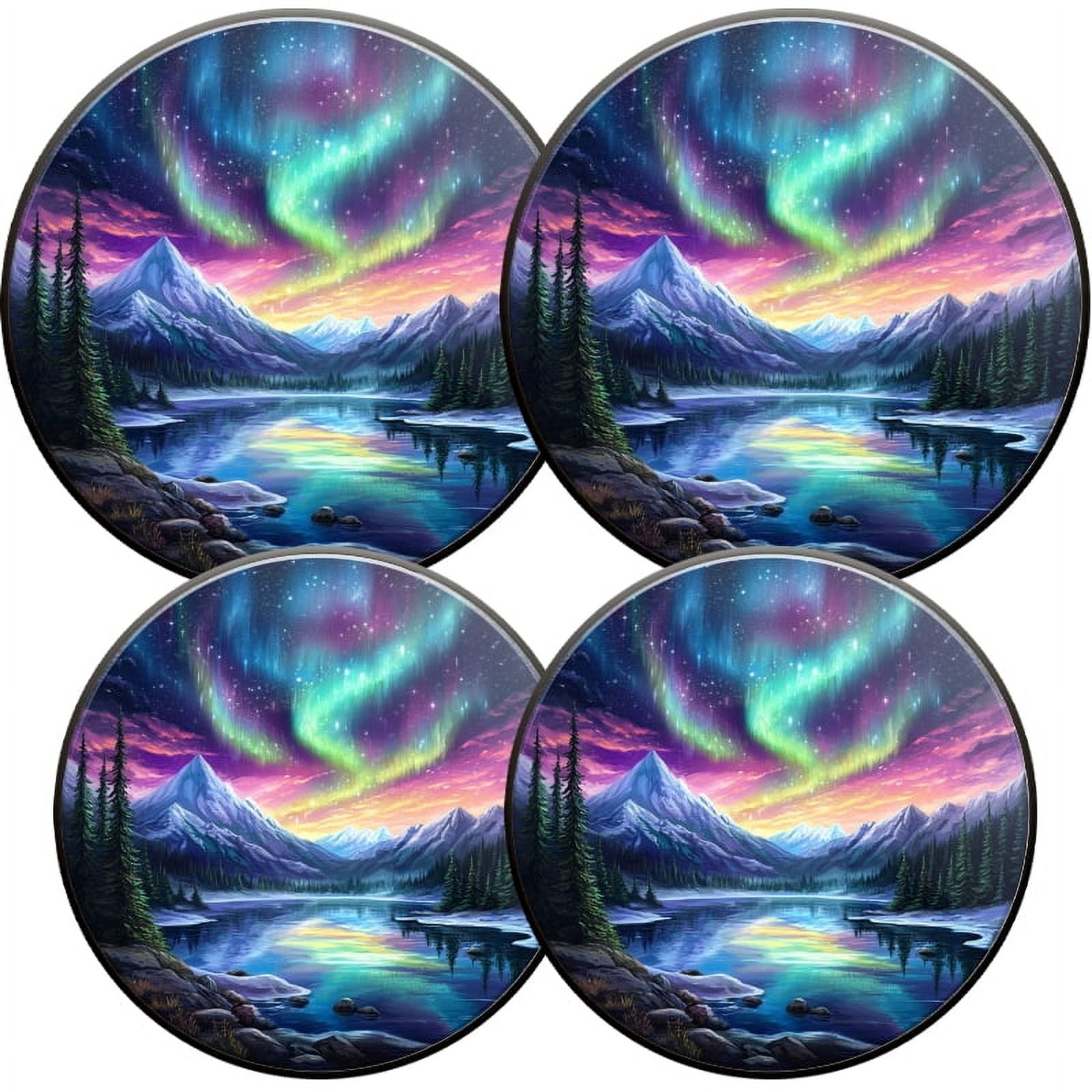 Electric Stove Burner Covers, Set of 4, Black Round Burner Cover ...