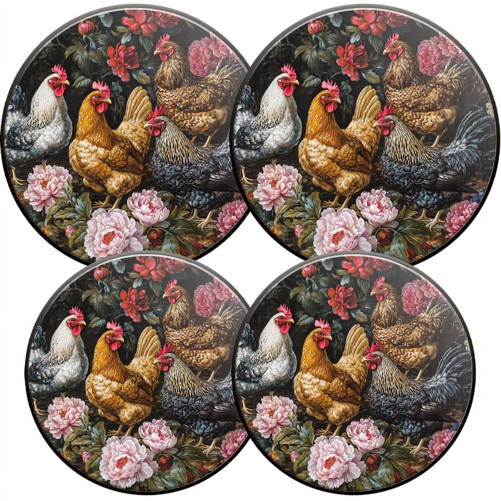 Electric Stove Burner Covers, Set of 4, Round Burner Cover,8 and 10 ...