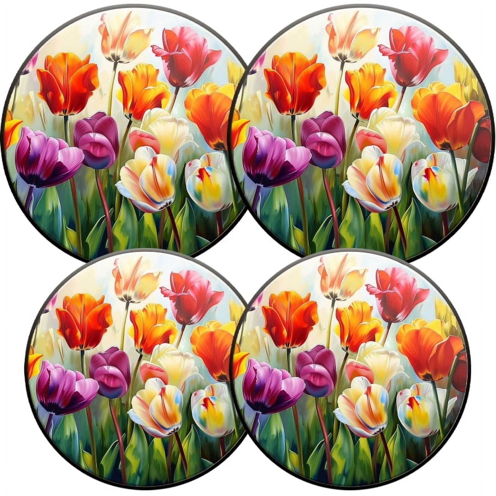Electric Stove Burner Covers, Set of 4, Round Burner Cover,8 and 10 ...
