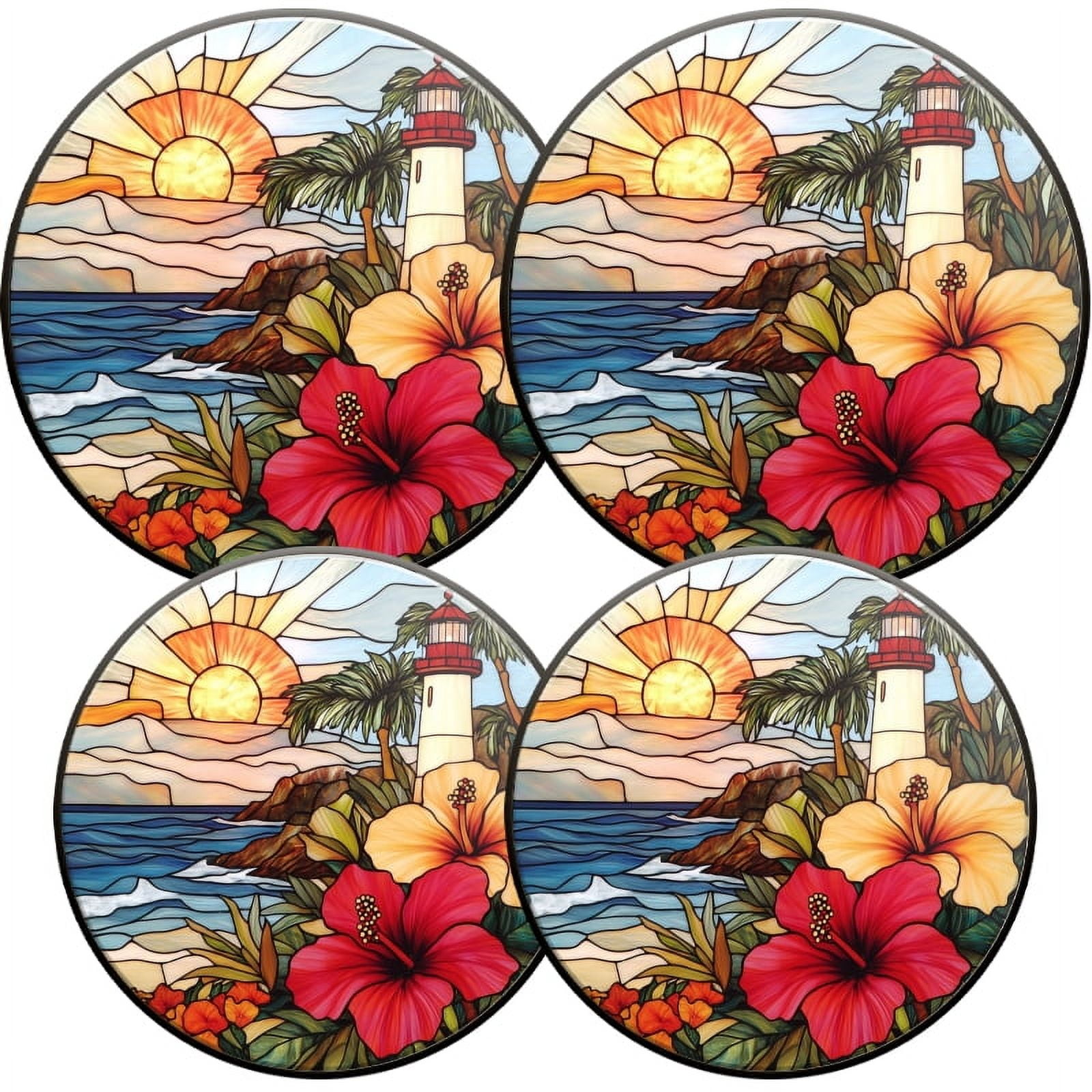 Electric Stove Burner Covers, Set of 4, Round Burner Cover,8 and 10 ...