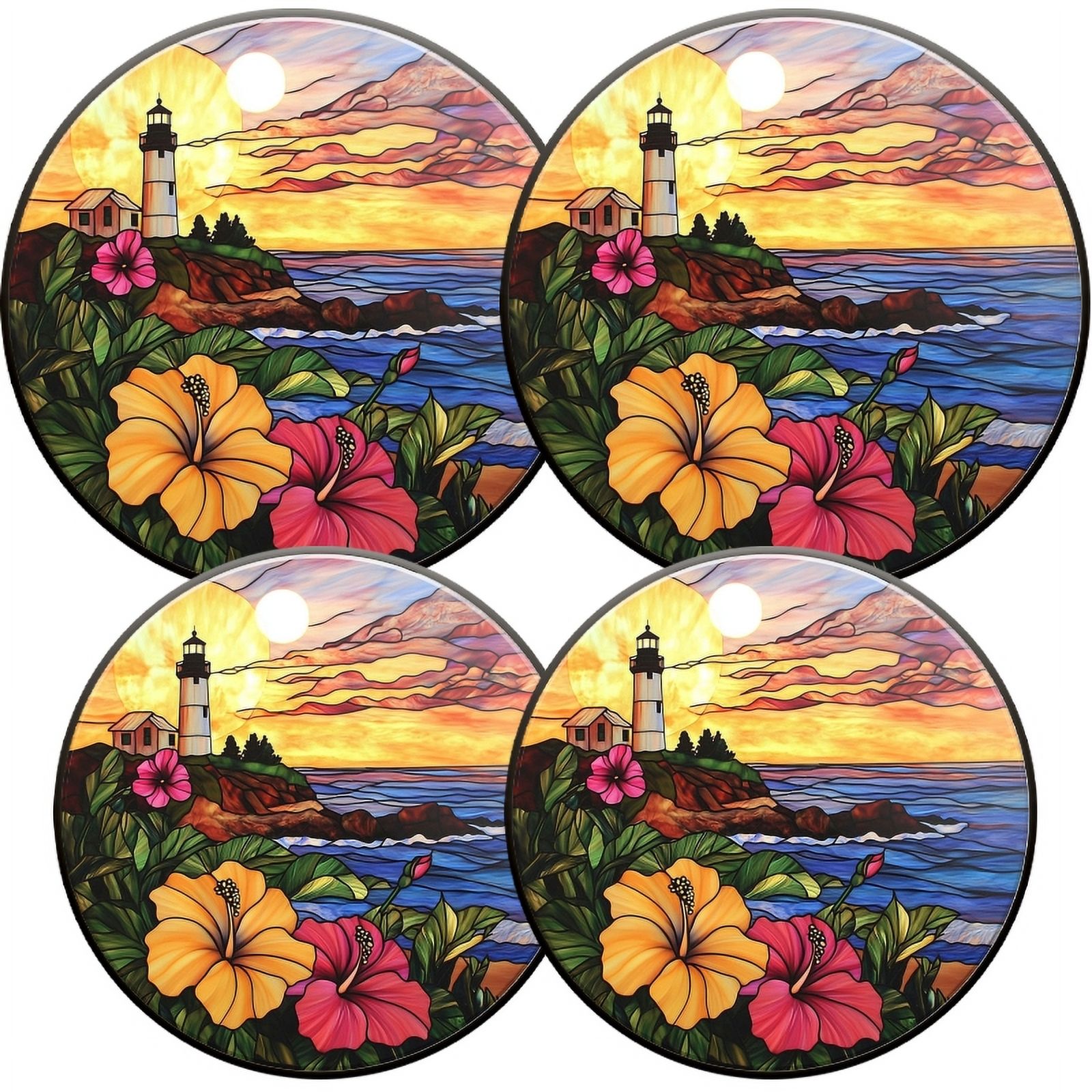 Electric Stove Burner Covers, Set of 4, Round Burner Cover,8 and 10 ...