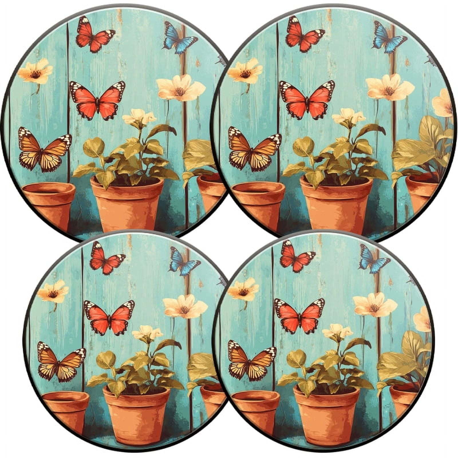 Electric Stove Burner Covers, Set of 4, Round Burner Cover,8 and 10 ...
