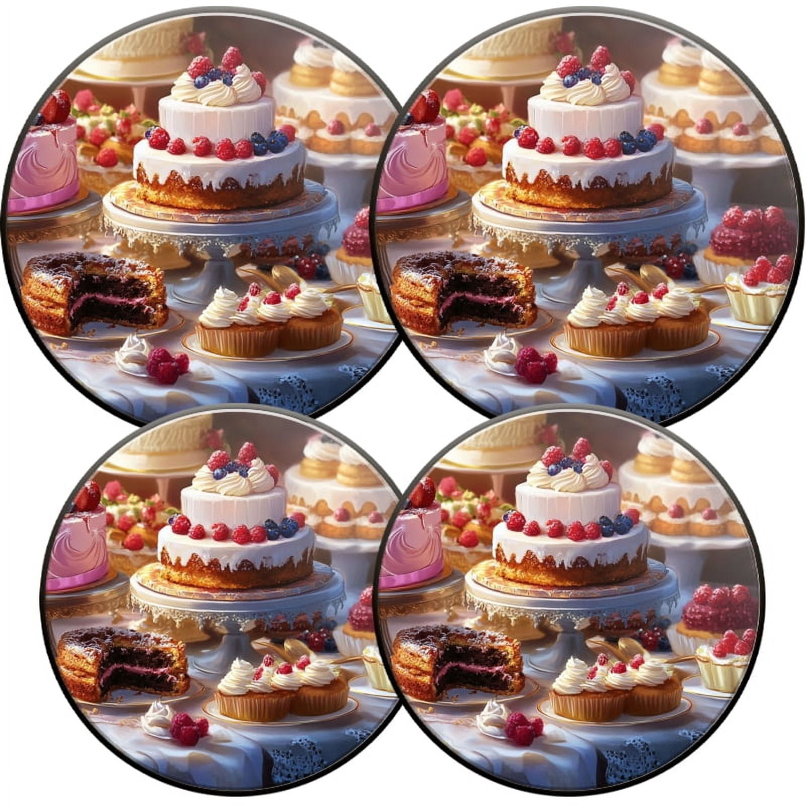 Electric Stove Burner Covers, Set of 4, Round Burner Cover,8 and 10 ...