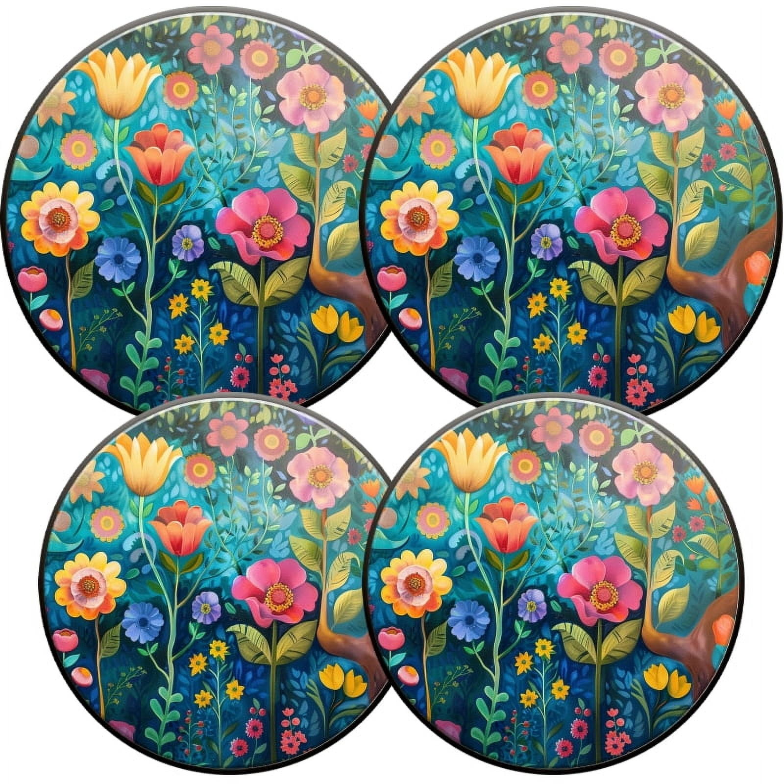 Electric Stove Burner Covers, Set of 4, Round Burner Cover,8 and 10 ...