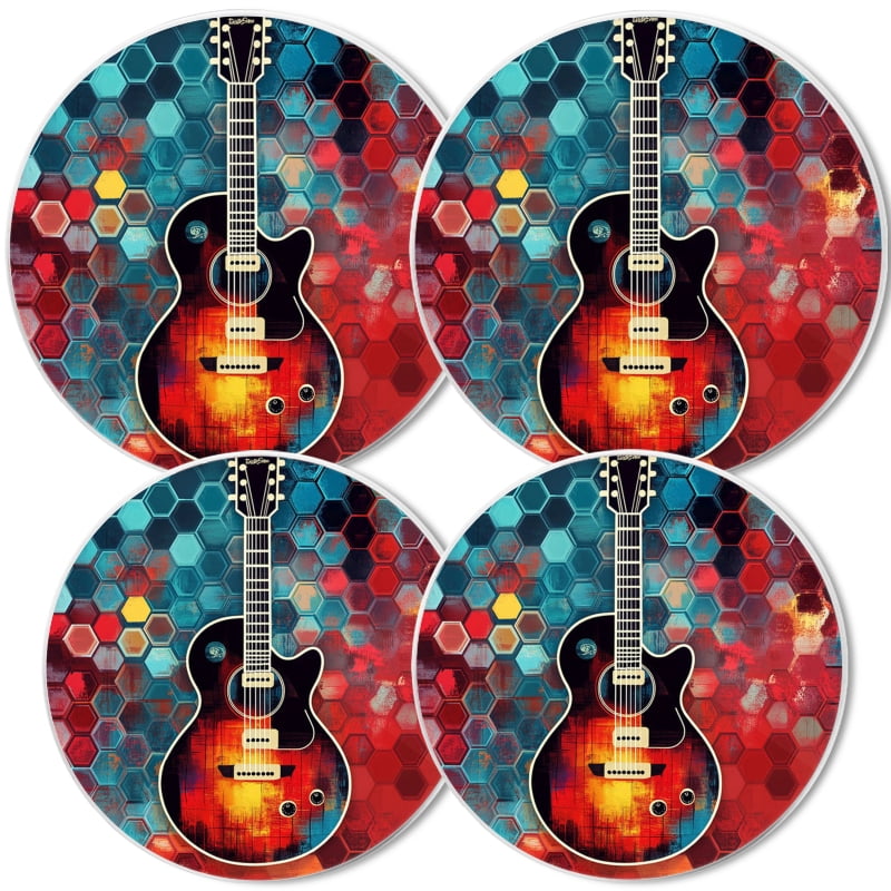 Electric Stove Burner Covers, Set of 4,White Round Burner Cover,Sticker ...