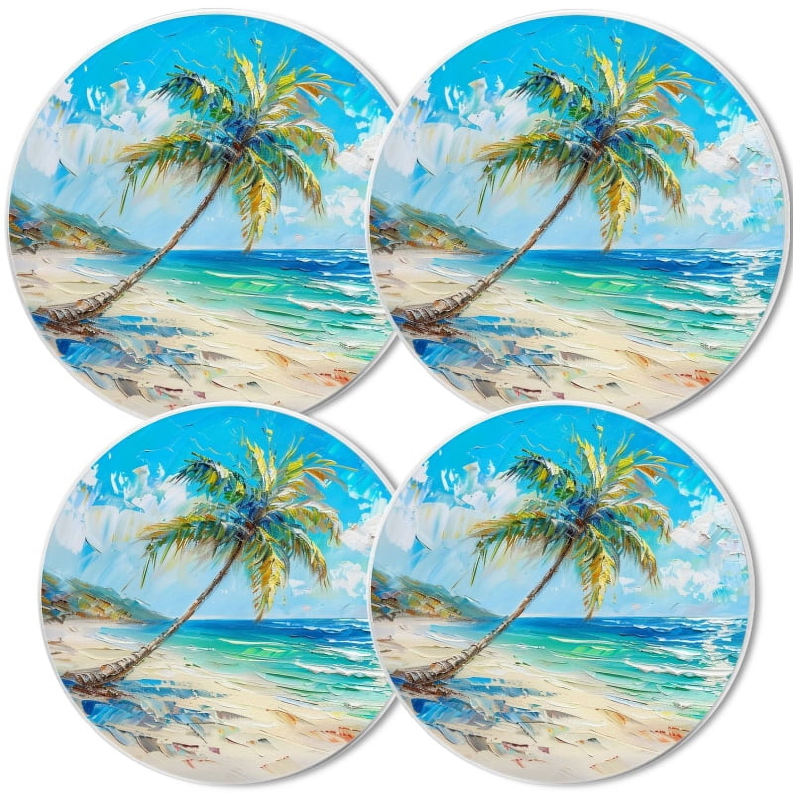 Electric Stove Burner Covers, Set of 4,White Round Cover for Gas ...