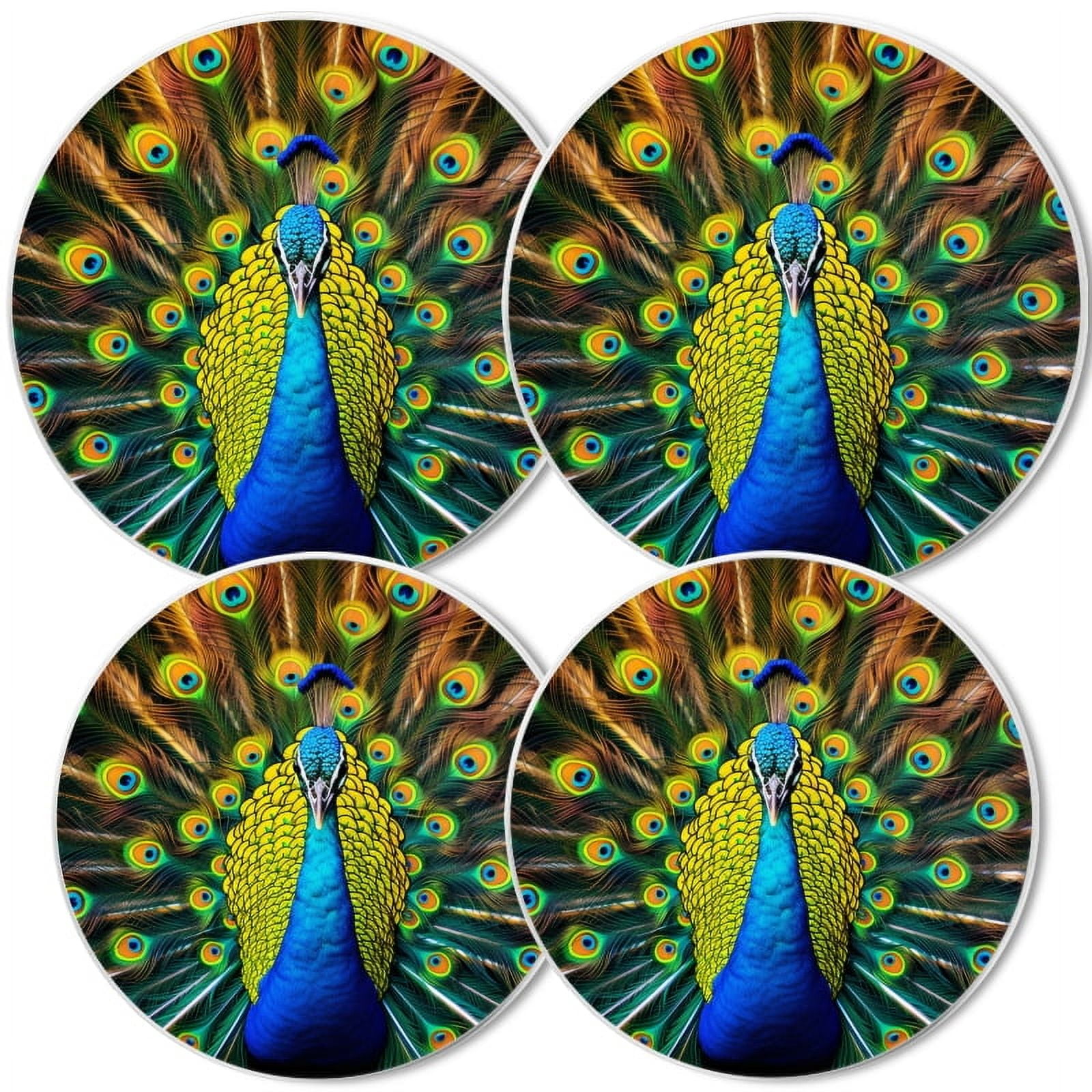 Electric Stove Burner Covers, Set of 4,White Round Cover for Gas ...