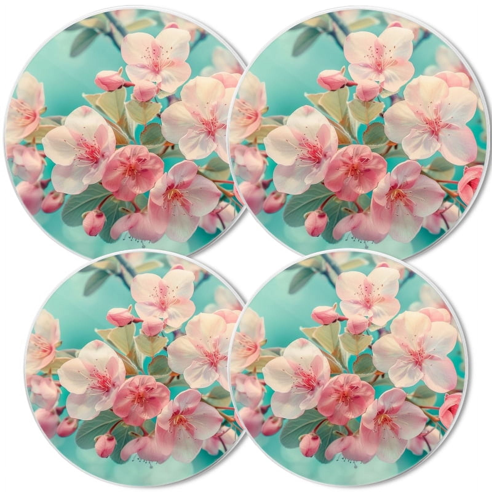 Electric Stove Burner Covers, Set of 4,White Round Cover for Gas ...