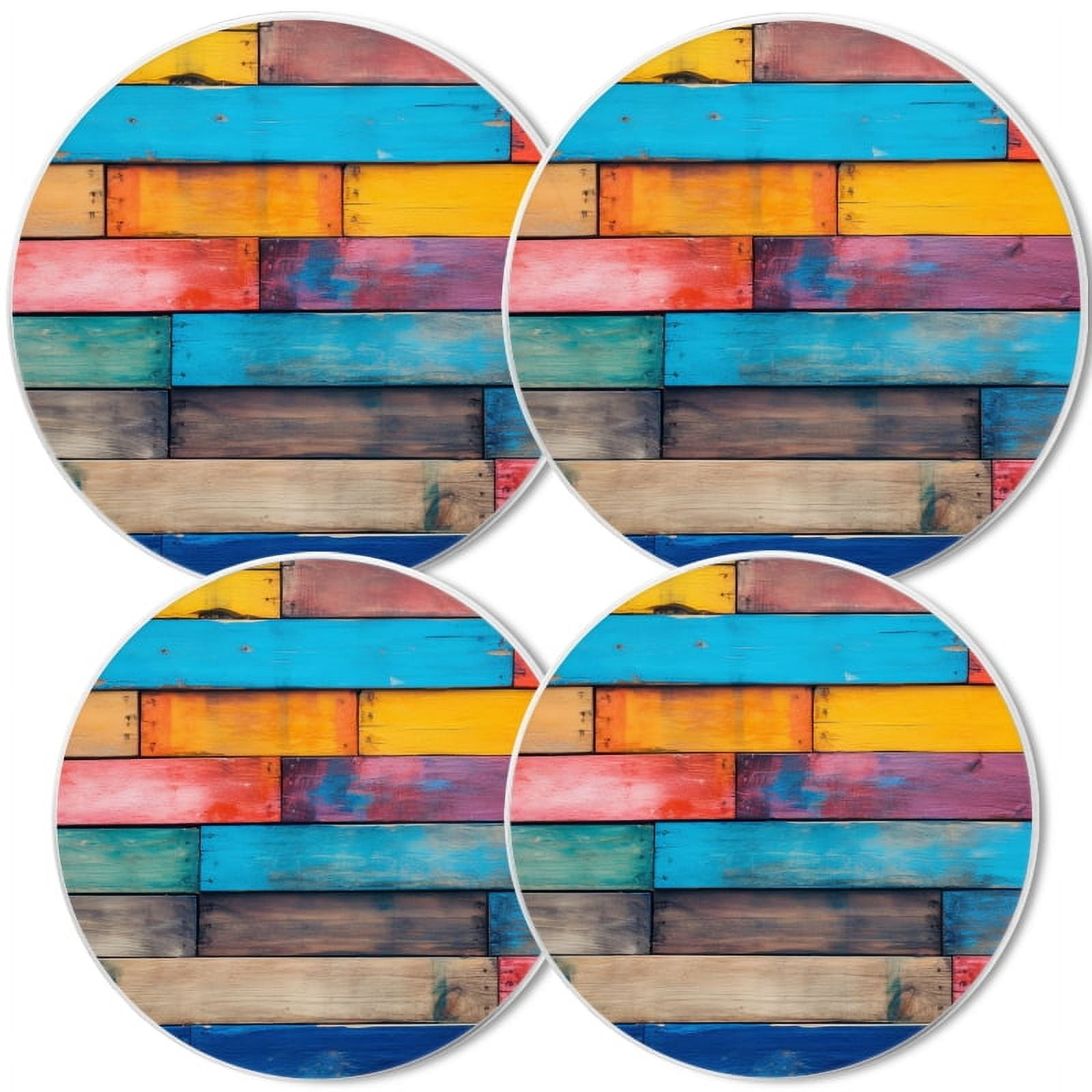 Electric Stove Burner Covers, Set of 4,White Round Cover for Gas ...