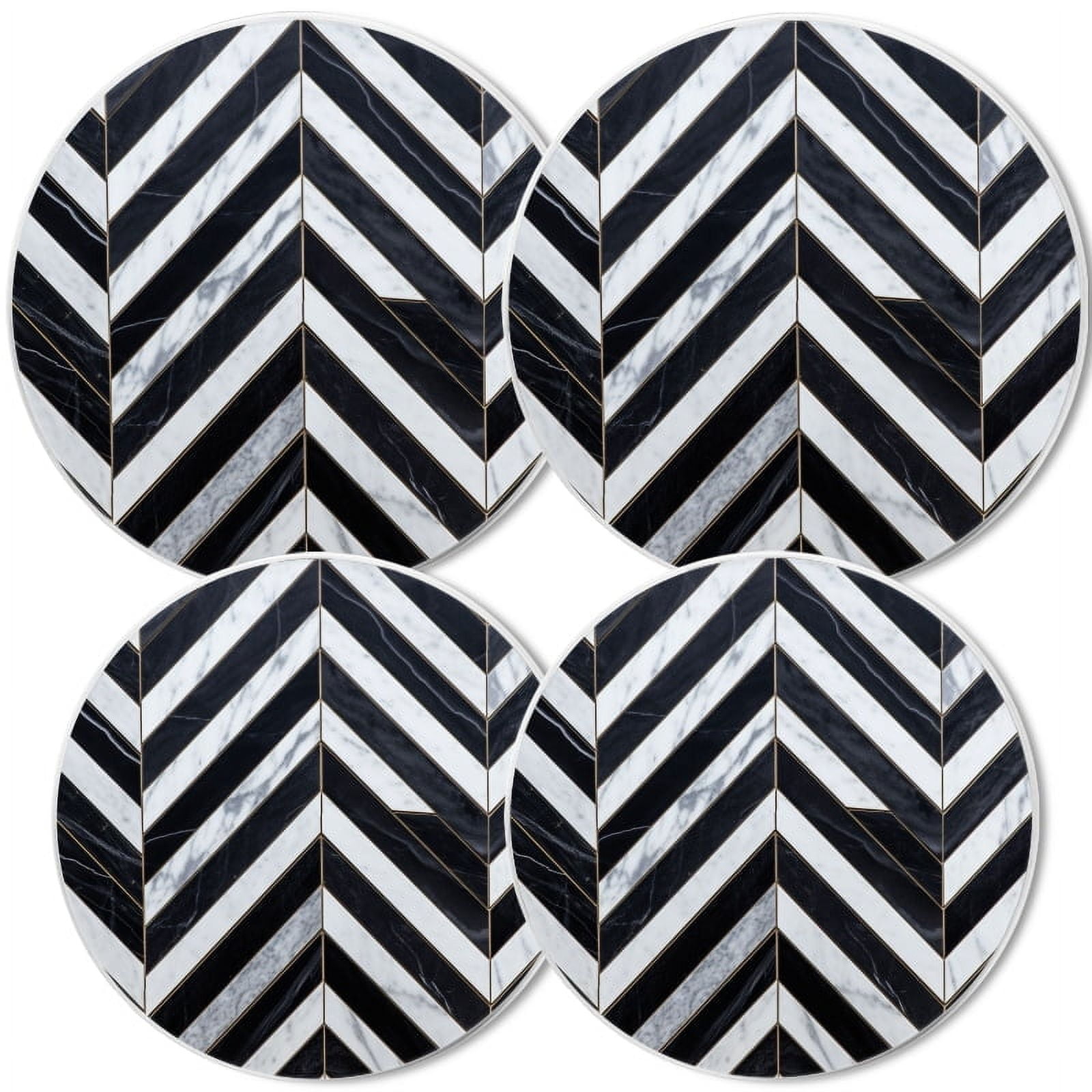 Electric Stove Burner Covers, Set of 4,White Round Cover for Gas ...