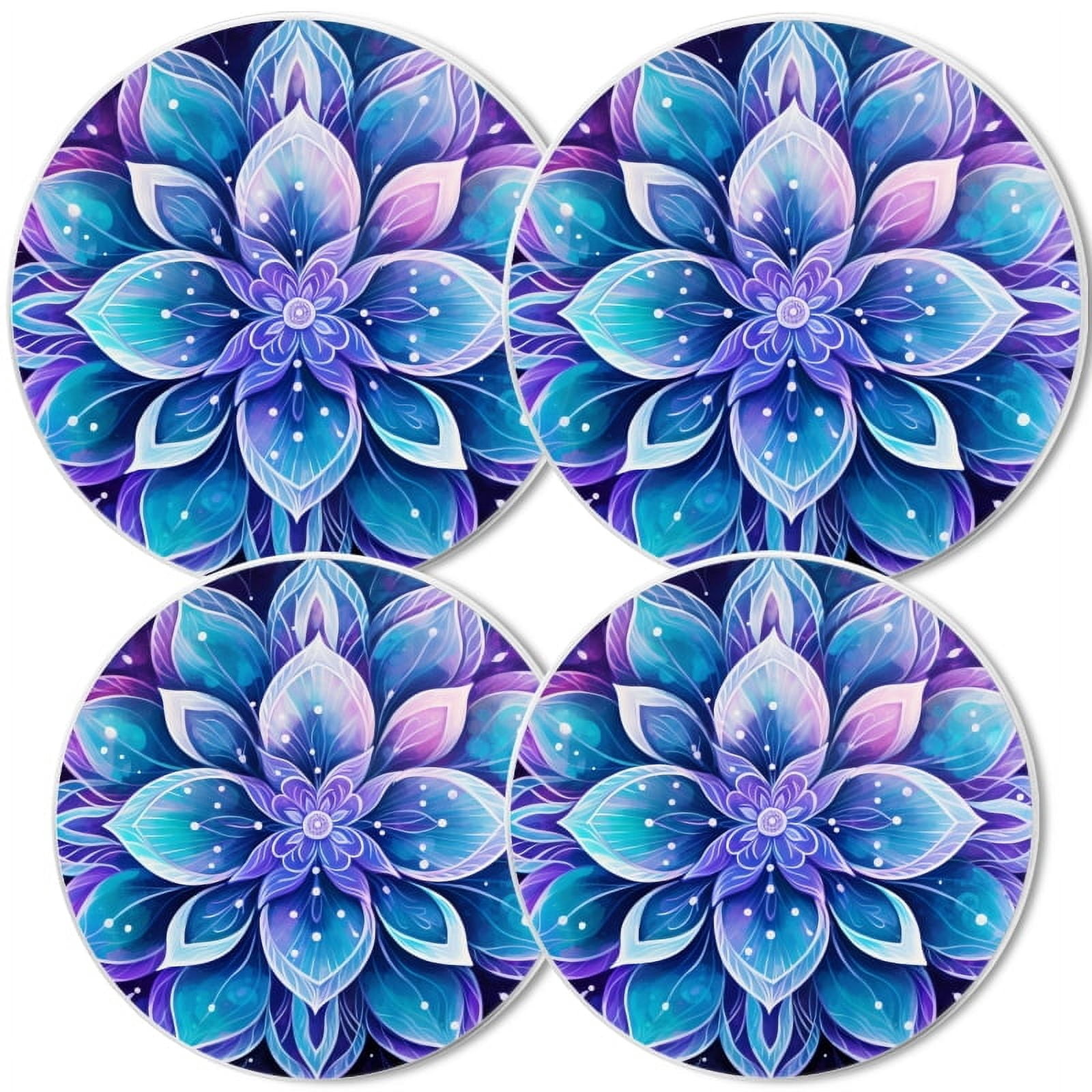 Electric Stove Burner Covers, Set of 4,White Round Cover for Gas ...