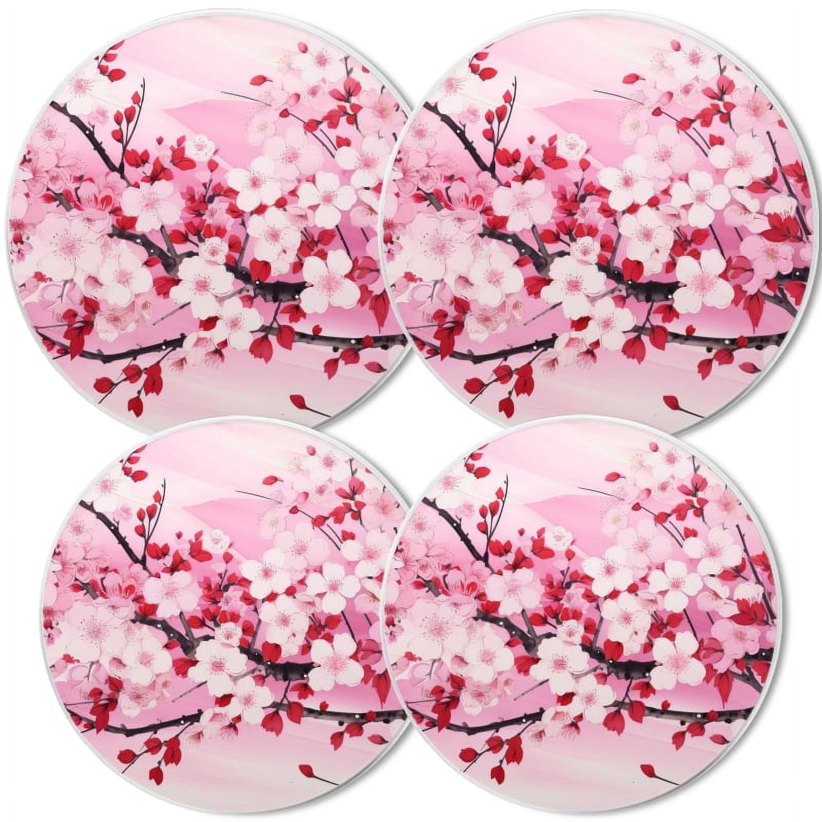 Electric Stove Burner Covers, Set of 4,White Round Cover for Gas ...