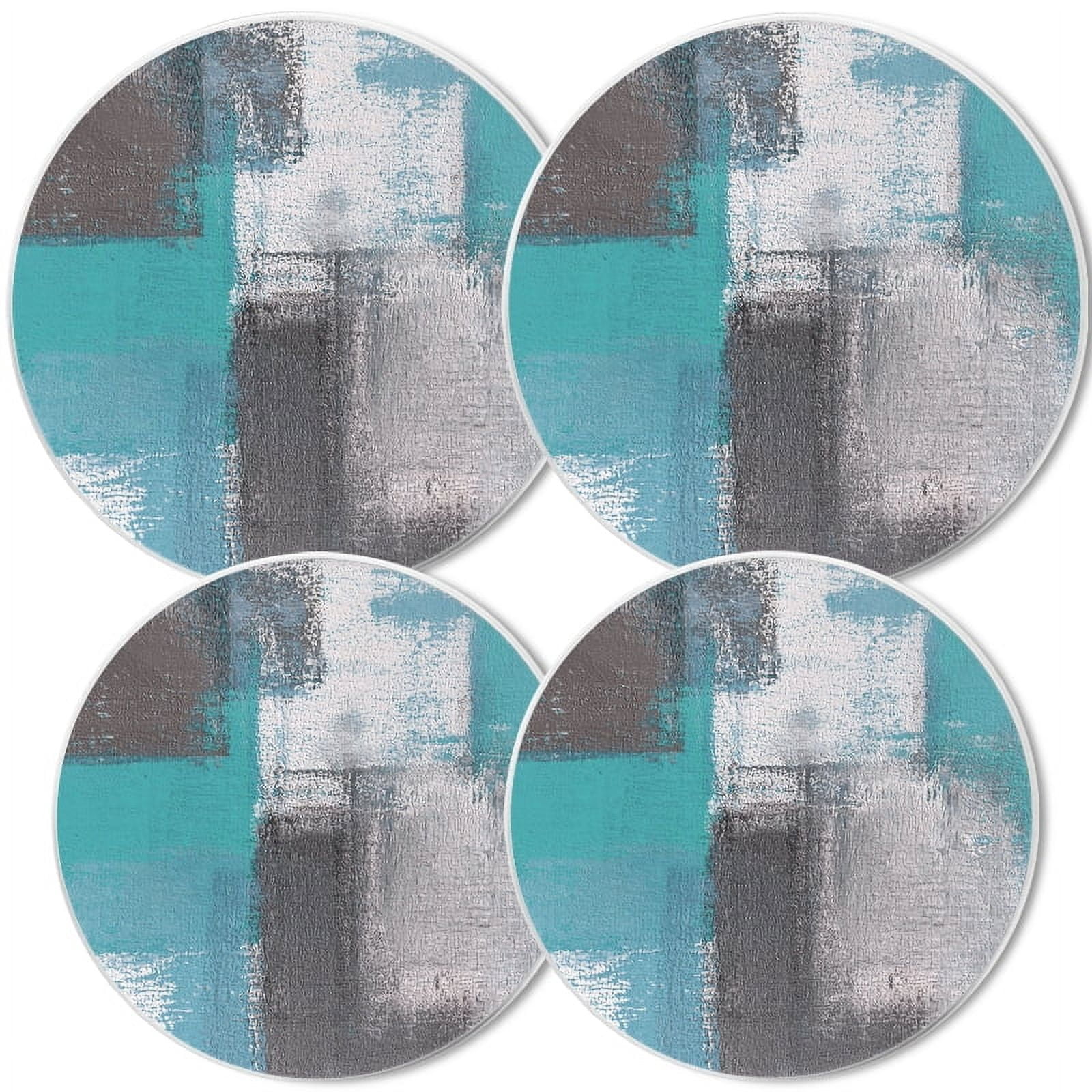 Electric Stove Burner Covers, Set of 4,White Round Cover for Gas ...