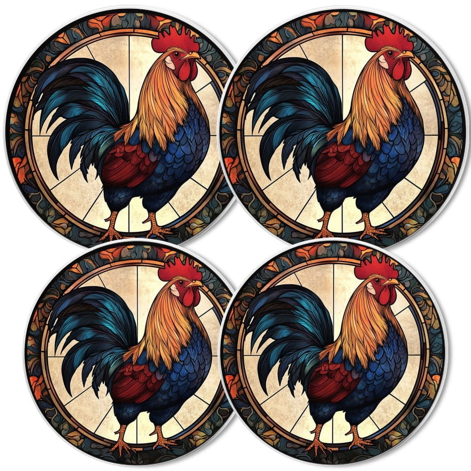 Electric Stove Burner Covers, Set of 4,White Round Cover for Gas ...