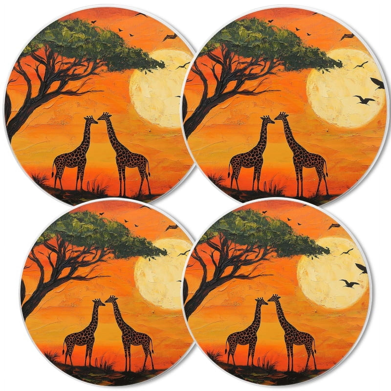 Electric Stove Burner Covers, Set of 4,White Round Cover for Gas ...