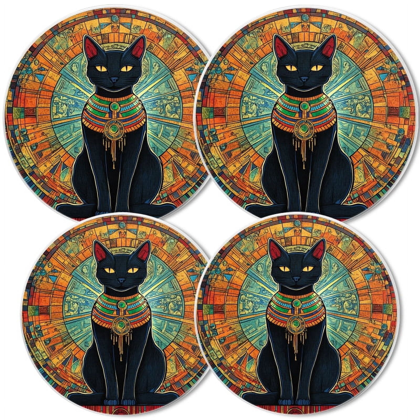 Electric Stove Burner Covers, Set of 4,White Round Cover for Gas ...