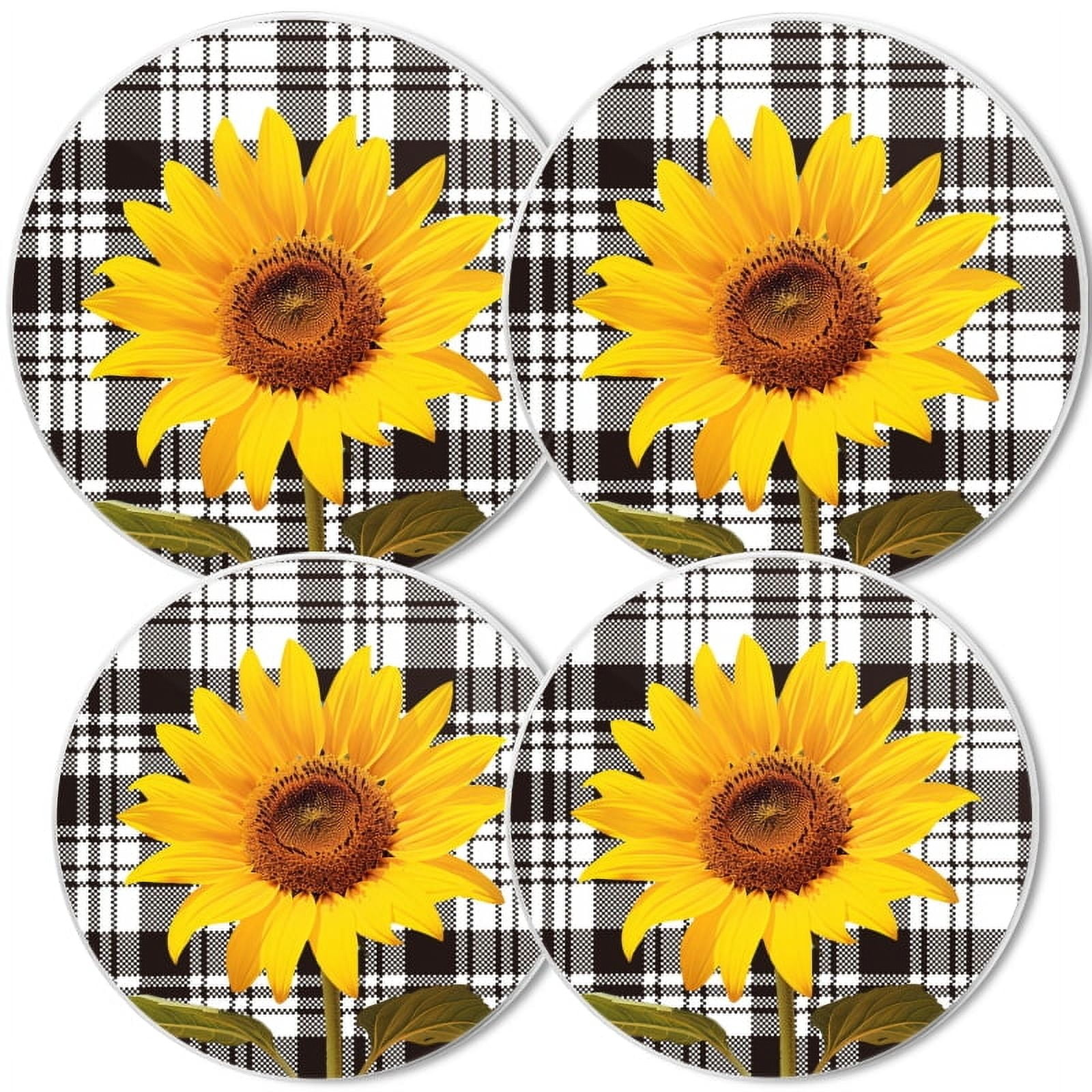 Electric Stove Burner Covers, Set of 4,White Round Cover for Gas ...