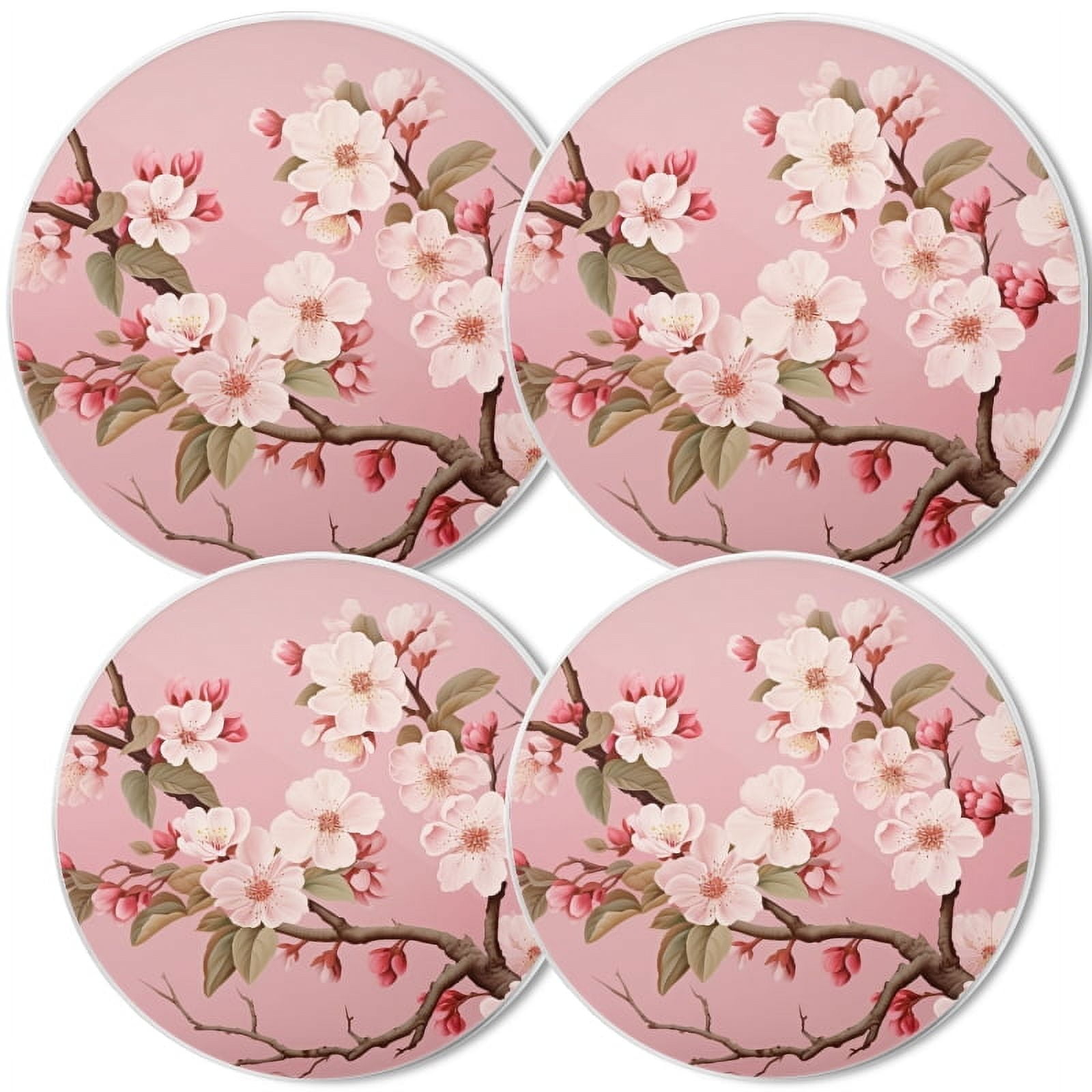 Electric Stove Burner Covers, Set of 4,White Round Cover for Gas ...