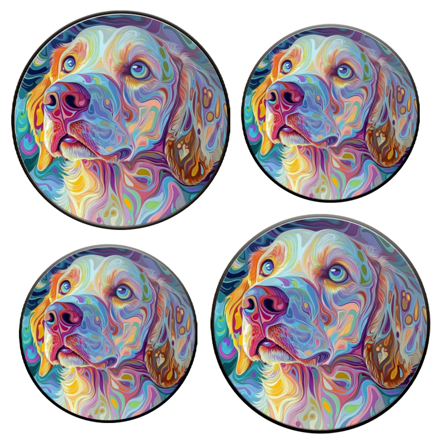Electric Stove Burner Covers Set of 4 for Range Accessories, Abstract ...