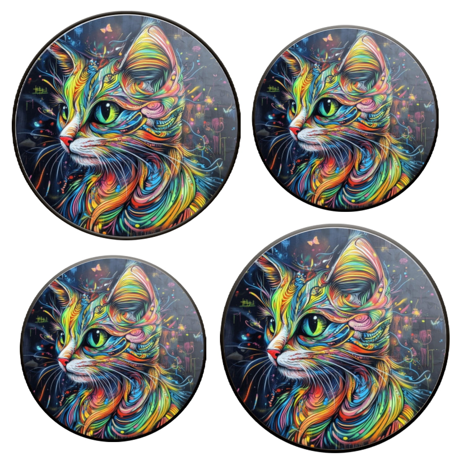 Electric Stove Burner Covers Set of 4 for Range Accessories, Beautiful ...