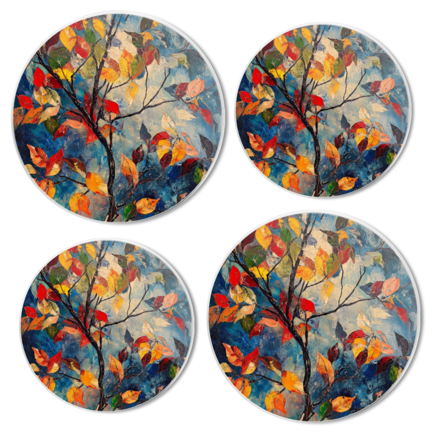Electric Stove Burner Covers Set of 4 for Range Accessories, Colorful ...