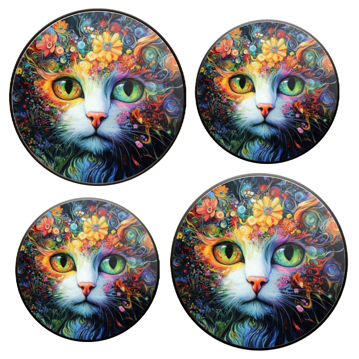 Electric Stove Burner Covers Set of 4 for Range Accessories, Enchanting ...