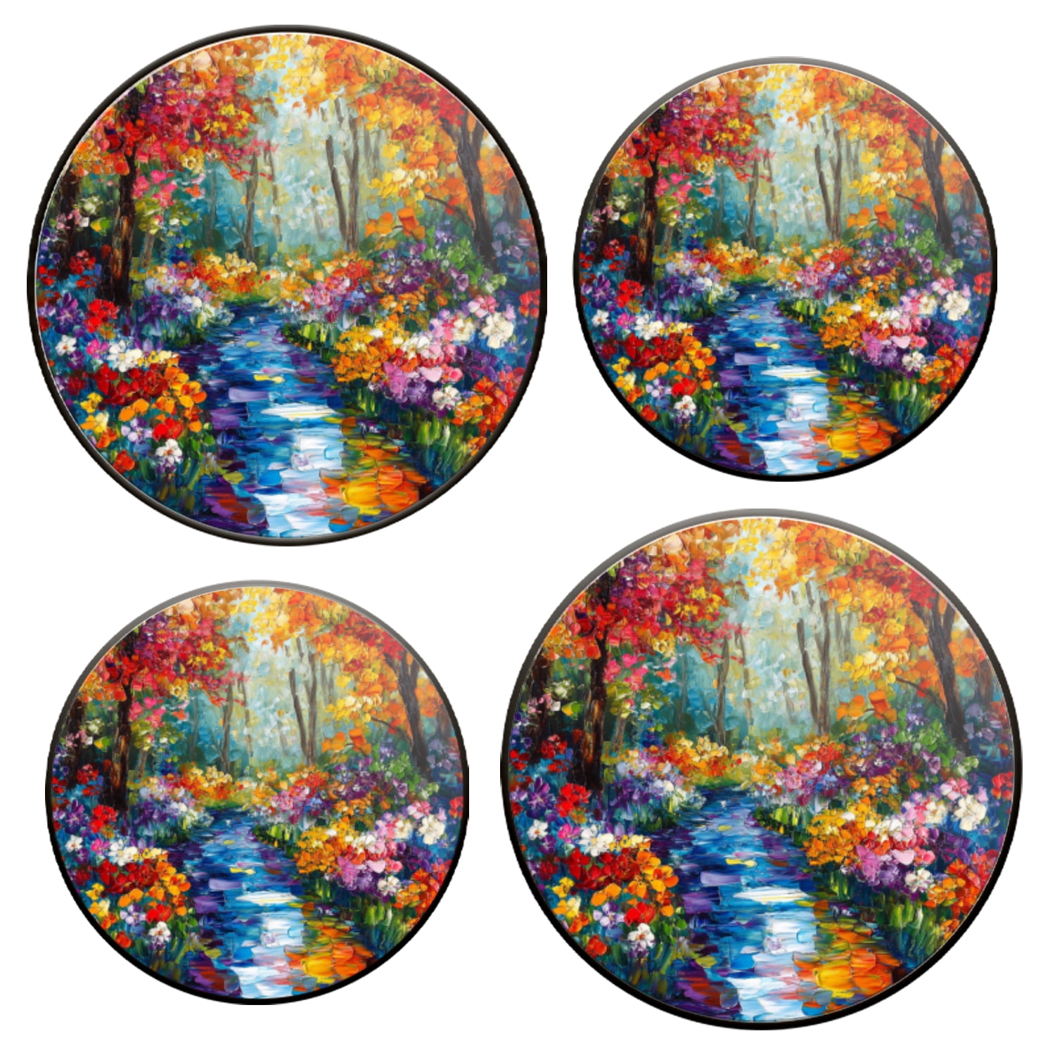 Electric Stove Burner Covers Set of 4 for Range Accessories, Enchanting ...