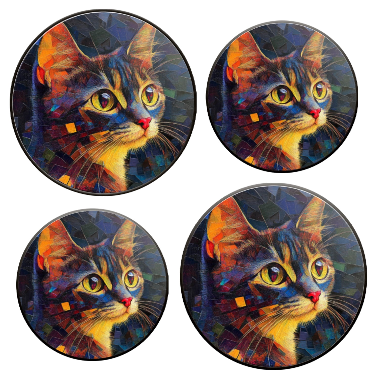 Electric Stove Burner Covers Set of 4 for Range Accessories, Mosaic ...