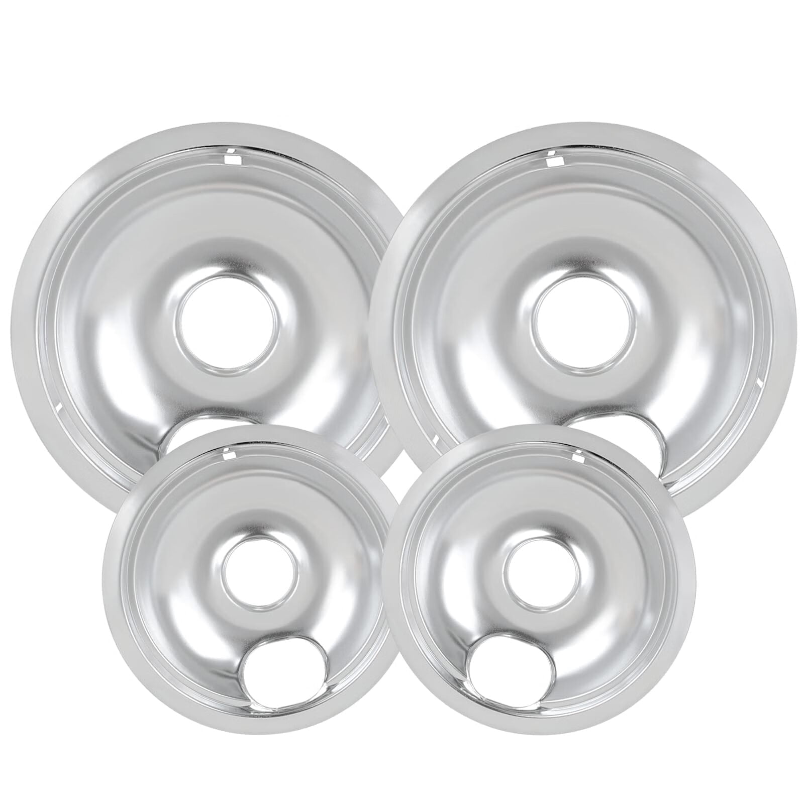 Electric Stove Drip Pans 4Pks,Drip Pans For Electric StoveInclude 2 Pcs ...
