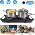 2000W Double Countertop Burner, Portable Electric Hot Plate and Stove ...