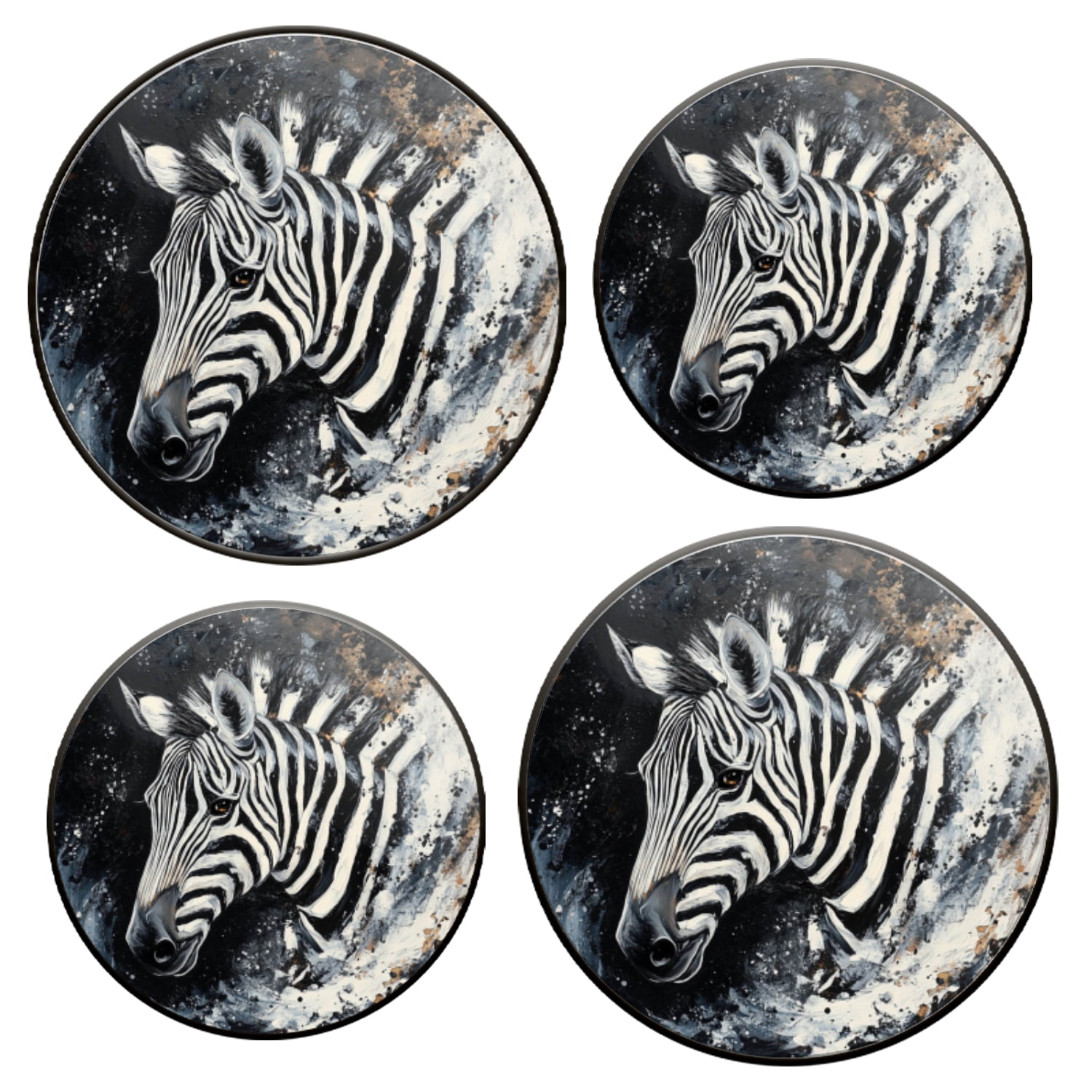 Electric Stove Top Covers Set of 4 for Range Accessories, Splash Ink ...