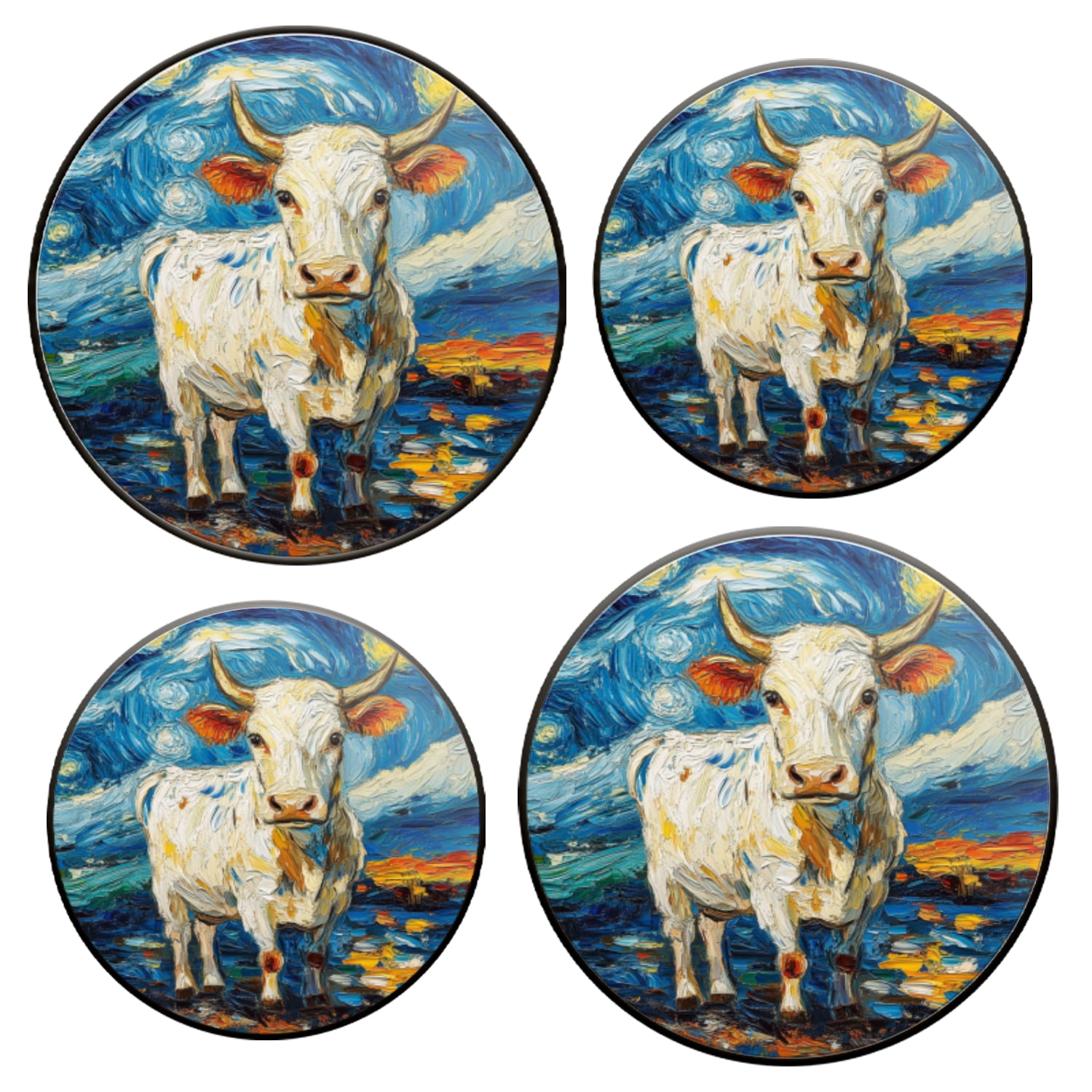 Electric Stove Top Covers Set of 4 for Range Accessories, Van Gogh'S ...
