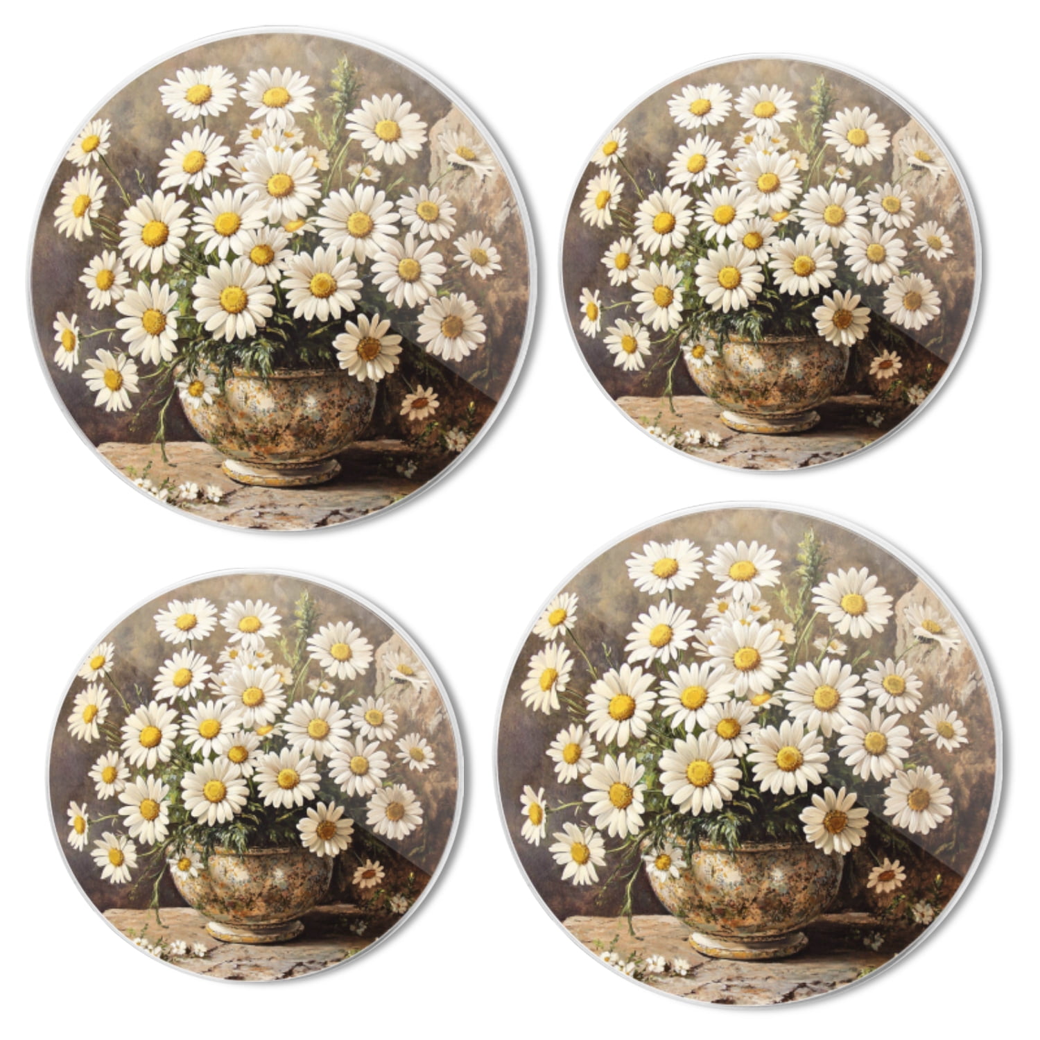 Electric Stove Top Covers Set of 4 for Range Accessories, Vase Full Of ...