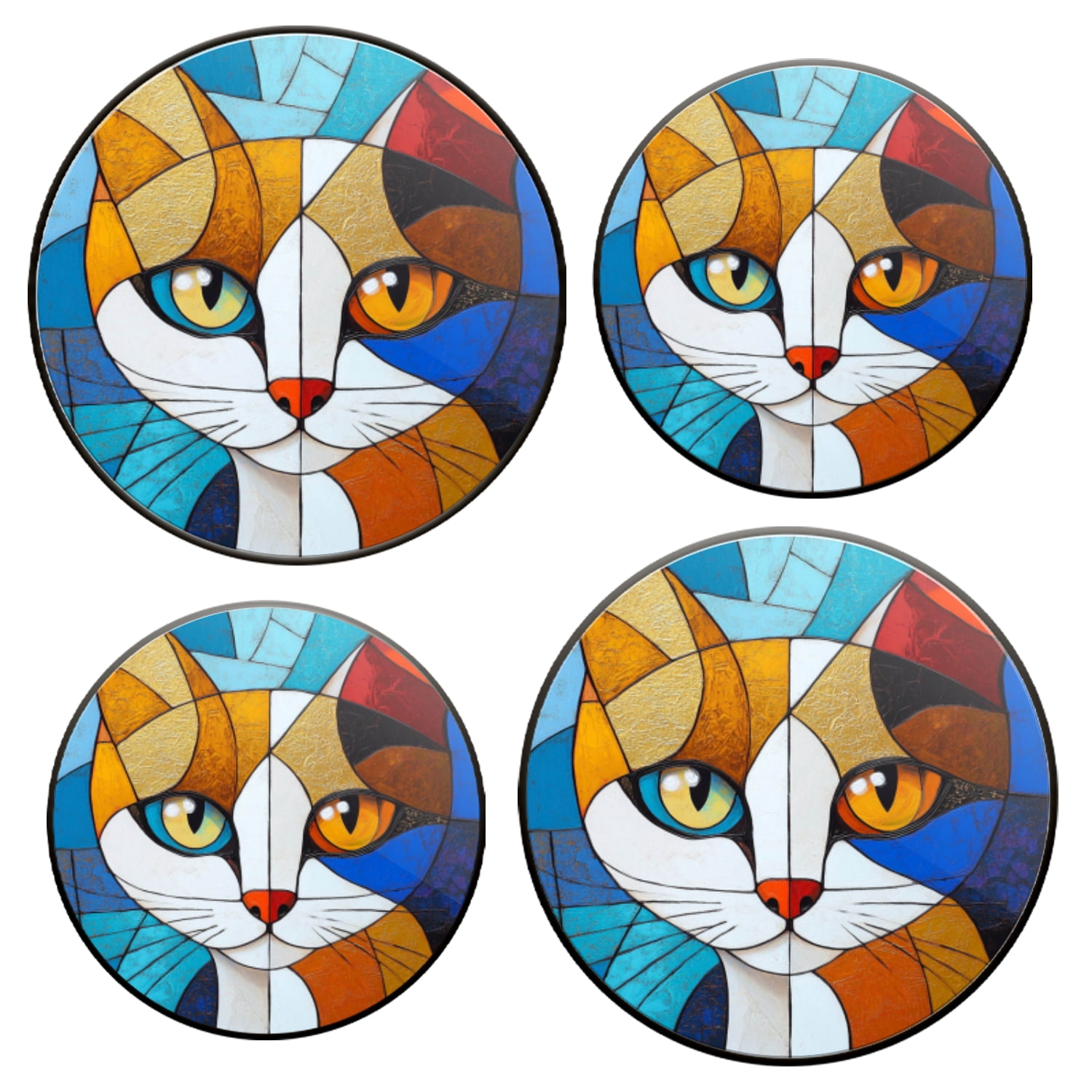Electric Stove Top Covers Set of 4 for Range Accessories, Exquisite Art ...