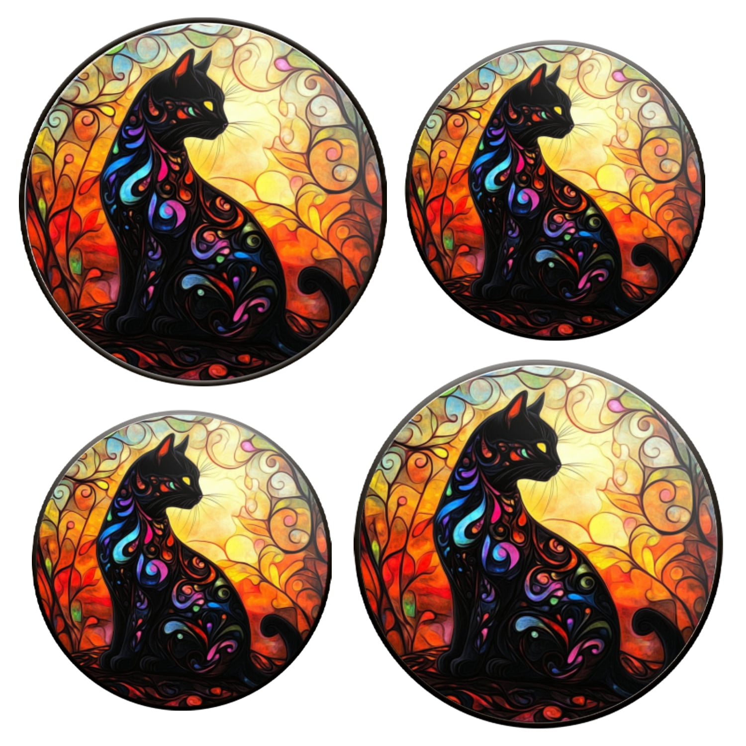 Electric Stove Top Covers Set of 4 for Range Accessories, Mystical Art ...