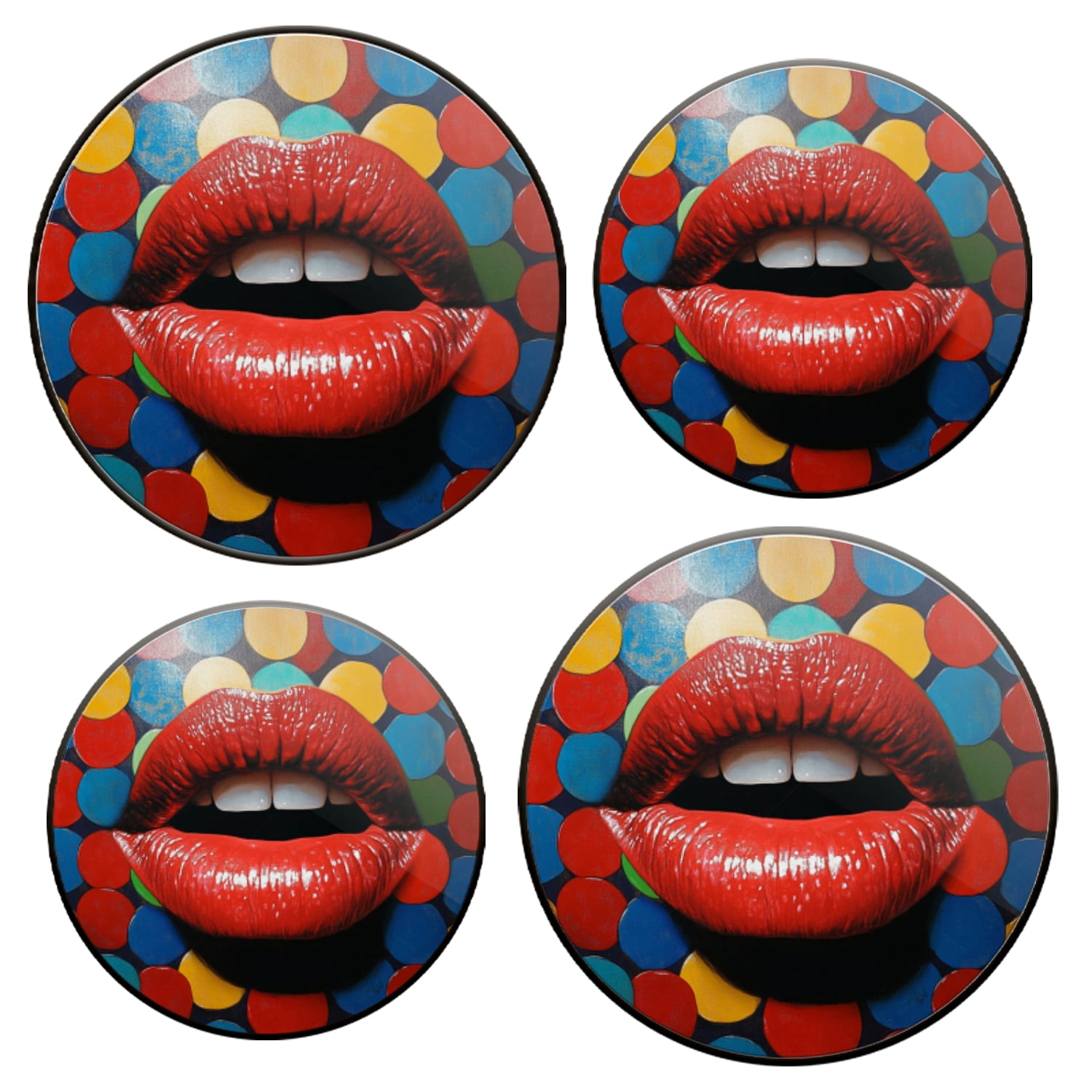 Electric Stove Top Covers Set of 4 for Range Accessories, Pop Art Style ...