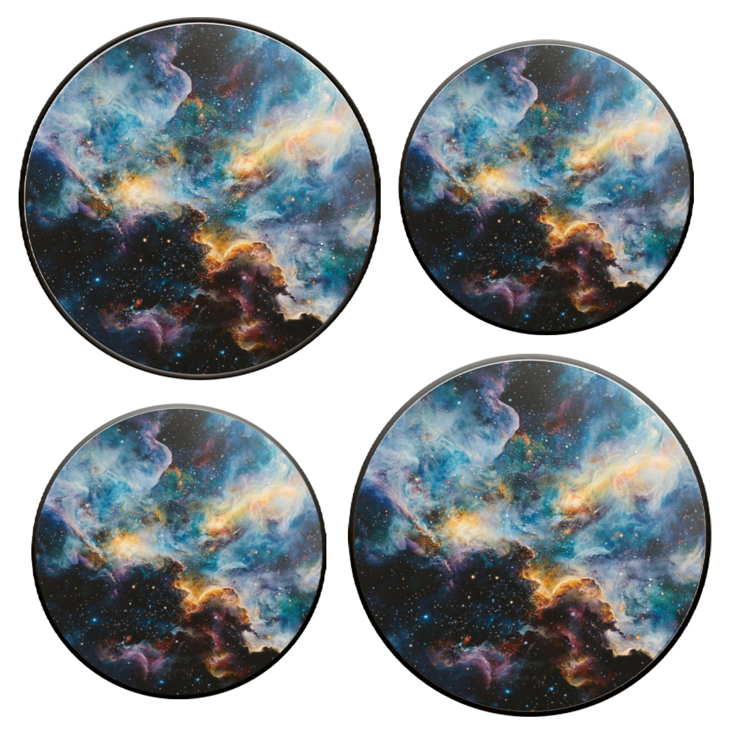 Electric Stove Top Covers Set of 4 for Range Accessories, Spectacular Galactic Nebula Gas Stove ...