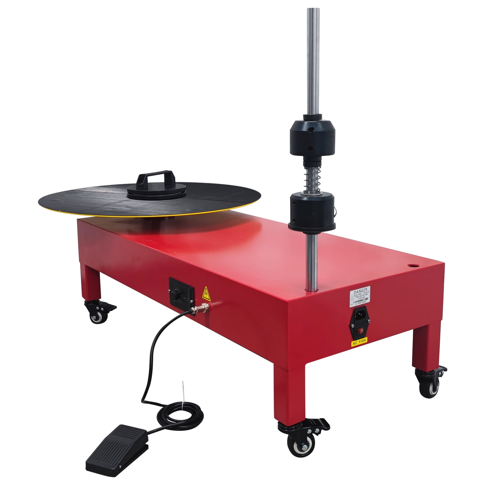 Electric Stretch Film Wrapping Machine 23.6 Inch Diameter Turntable ...