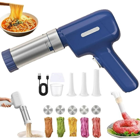 Electric String Hopper Machine, Portable 5-in-1 Cordless Pasta Press ...